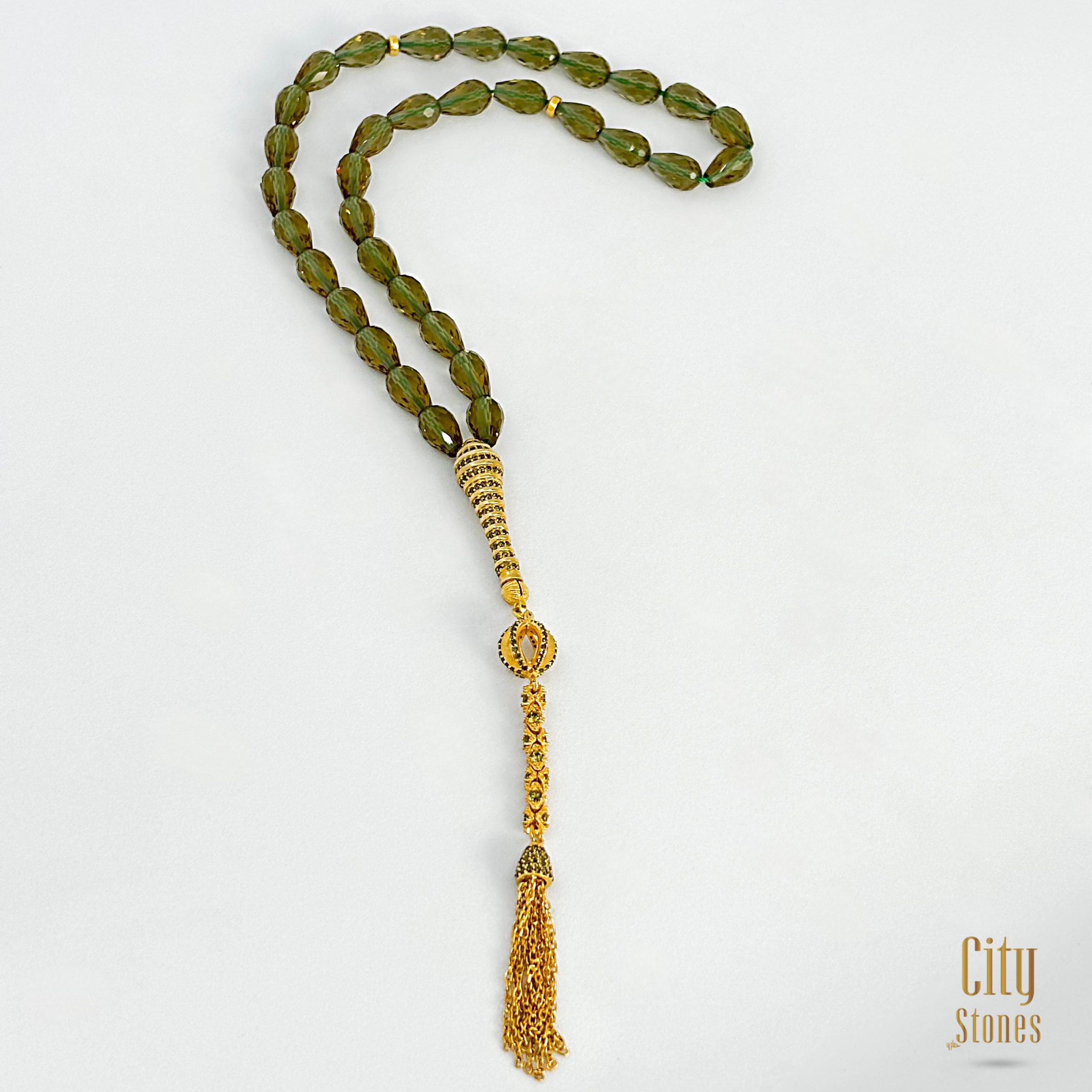 Illuminated Faith: 18k Gold-Plated Silver Zultanite Stone Islamic ...